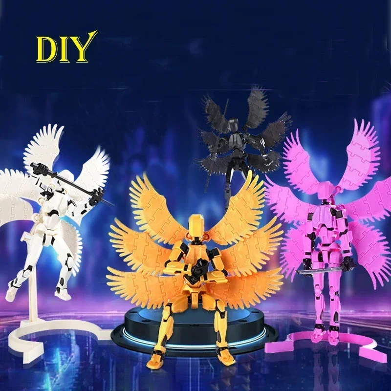 Lucky-13-Figure-Toys-Dummy-3D-Printed-six-Winged-Angel-Movable ...