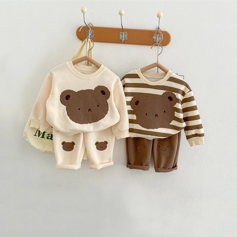 Kids-Baby-Bear-Print-Casual-Clothes-Autumn-Infant-Loose-Shirt-Top ...