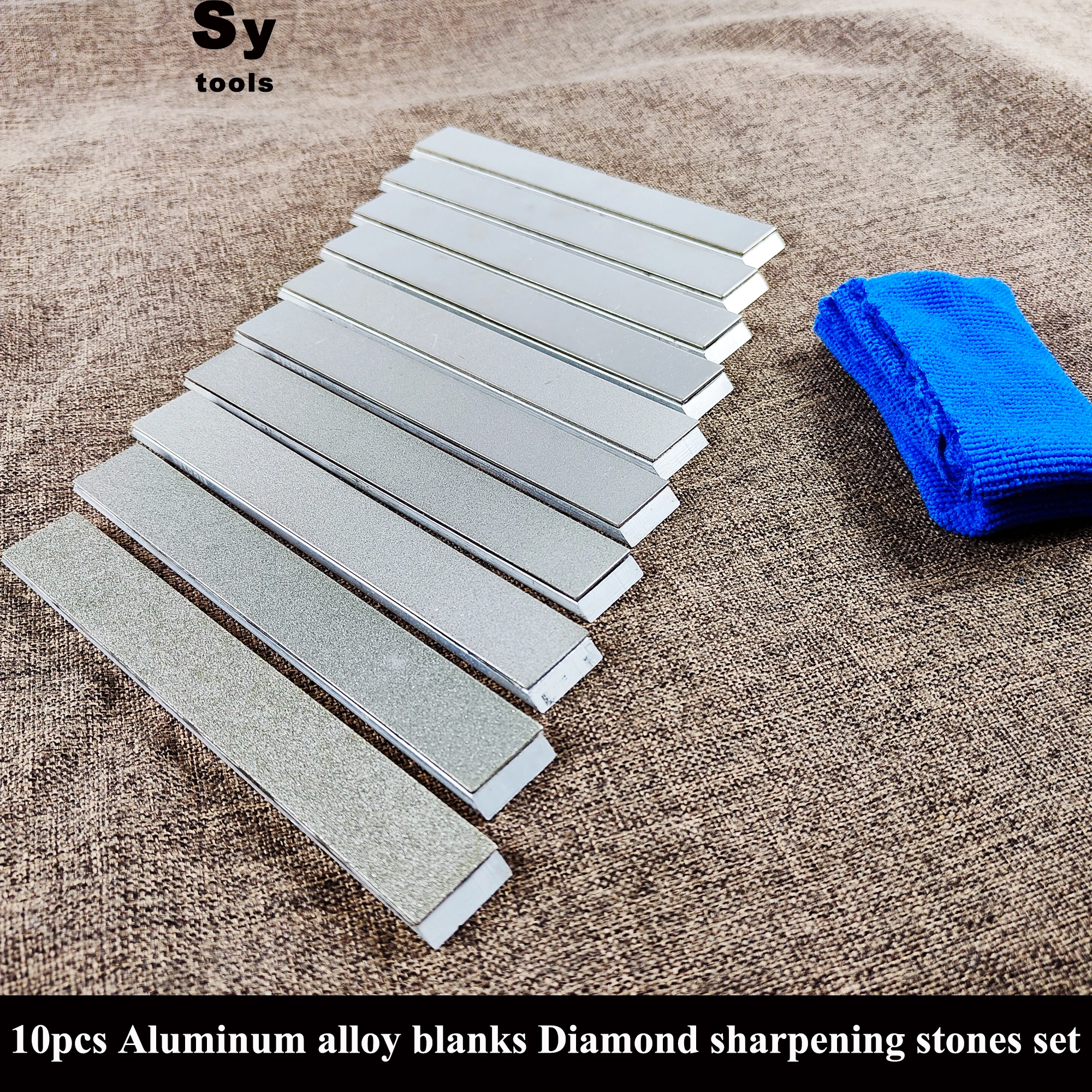 10pcs Aluminum alloy blanks Diamond sharpening stones sets For Apex ...