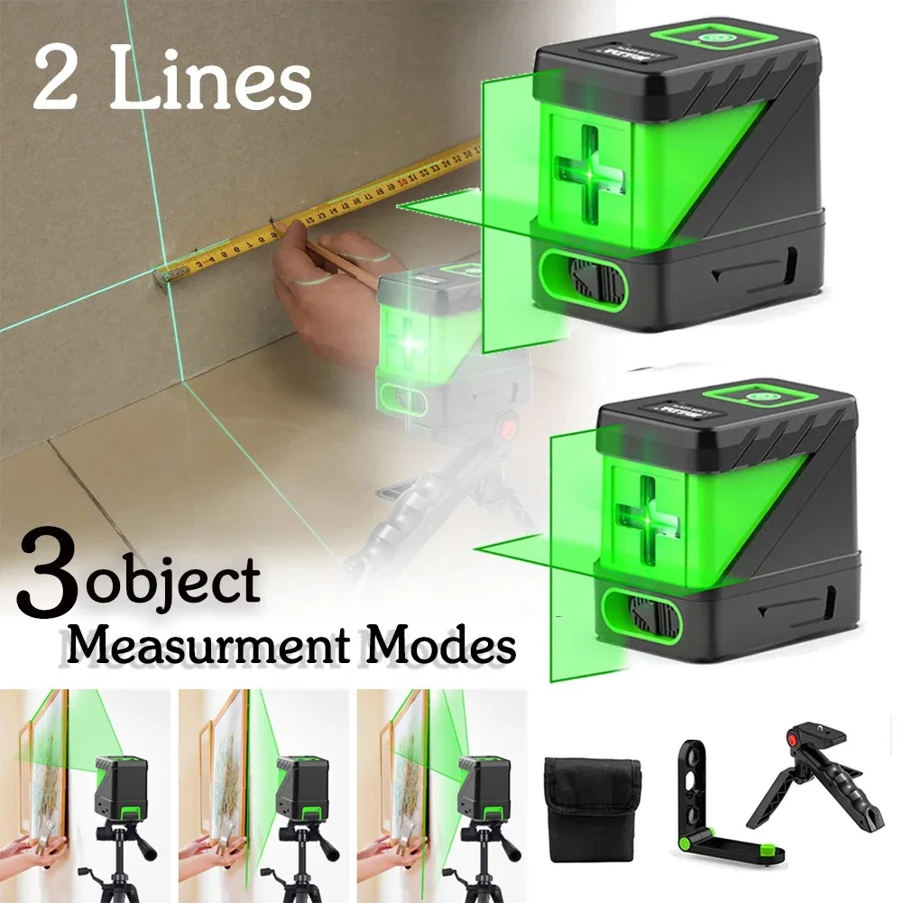 HILDA-2-Lines-Laser-Level-Self-Levelling-Green-Beams-Laser-Horizontal ...