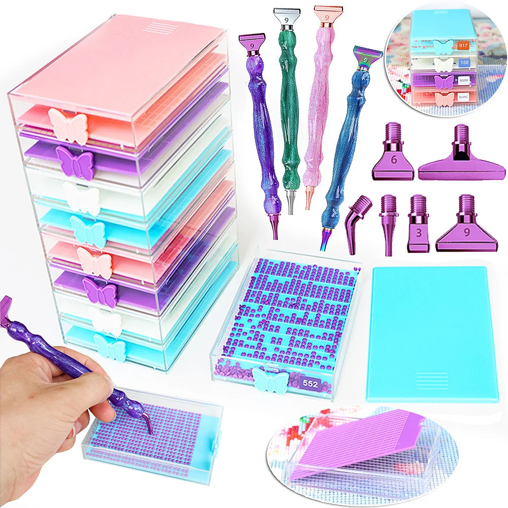 Diamond-Painting-Tray-Kit-New-Drawer-box-Tray-For-Diamond-Embroidery ...