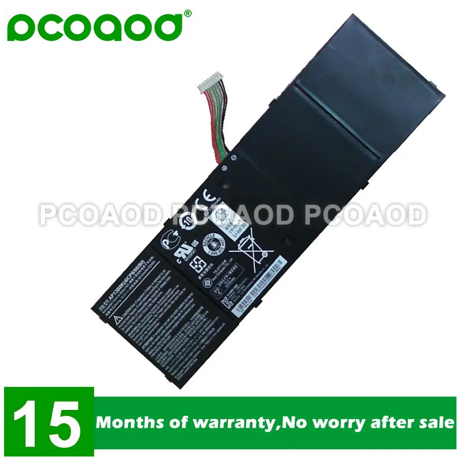 PCOAOD 15V 53wh 3560mAh Model AP13B3K AP13B8K battery For Acer Aspire ...