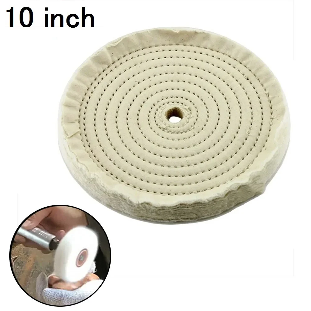 10-Cotton-Cloth-Buffing-Polishing-Wheel-Buffer-Polish-Jewelry-Grinder ...