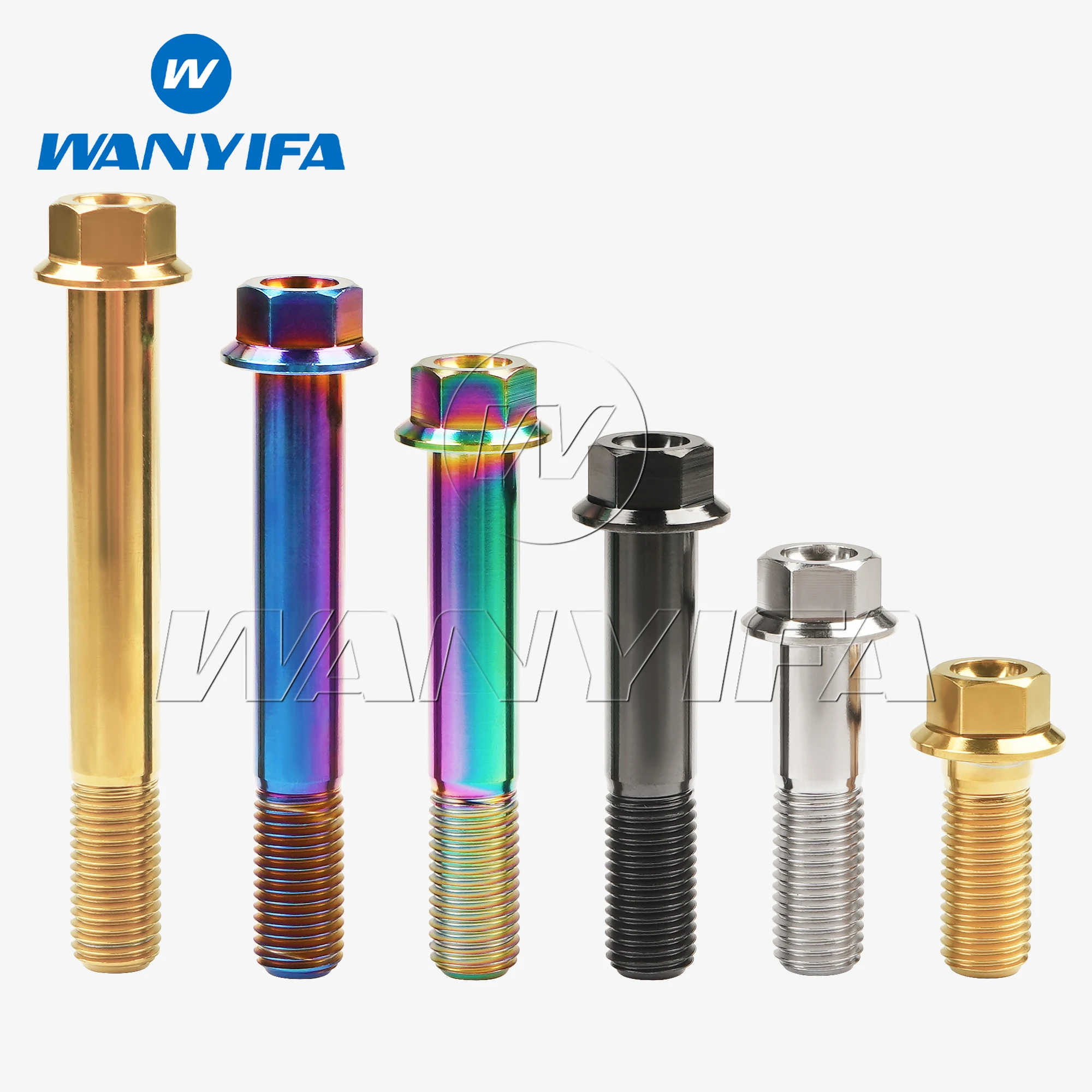 Wanyifa-Titanium-Bolts-M12x30-90mm-Flange-Head-Hexagon-Head-Pitch-1-25 ...