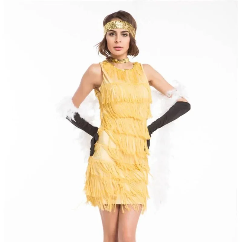 Gold Flapper Dress Costume