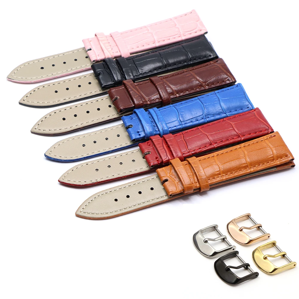 Genuine Leather Watchband | Leather Watch Belt Black | Leather Watch ...