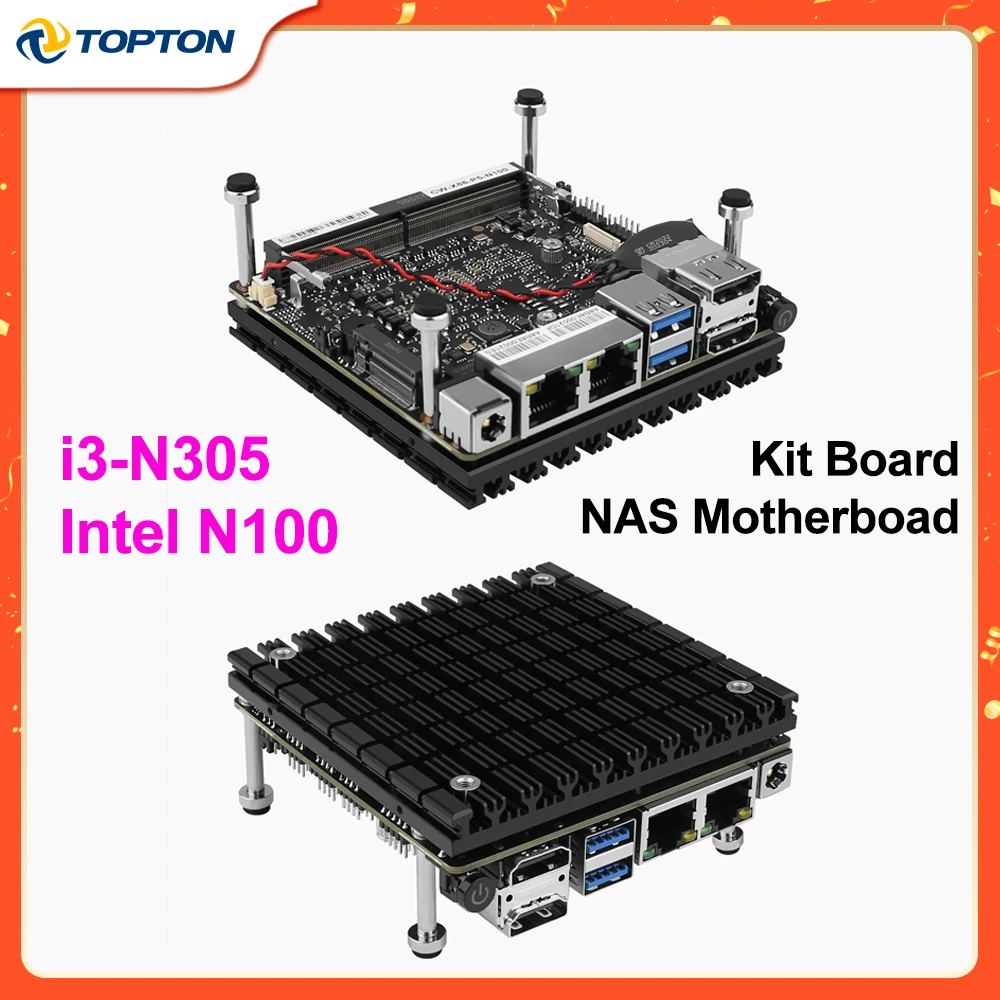 X86-P5-Development-NAS-Motherboard-4-M2-NVME-Kit-Board-Firewall-Router ...
