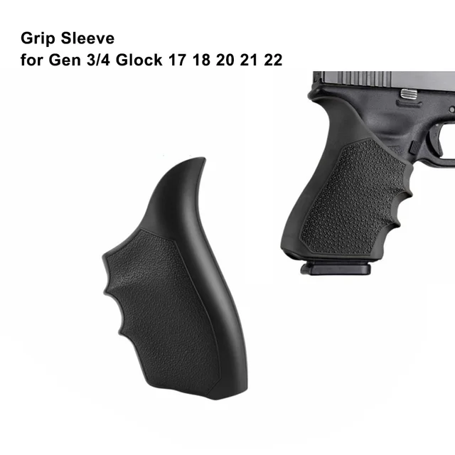 Tactical Glock Grip Sleeve for 1-5 Gen Glock 17 19 Rubber Anti-Slip ...