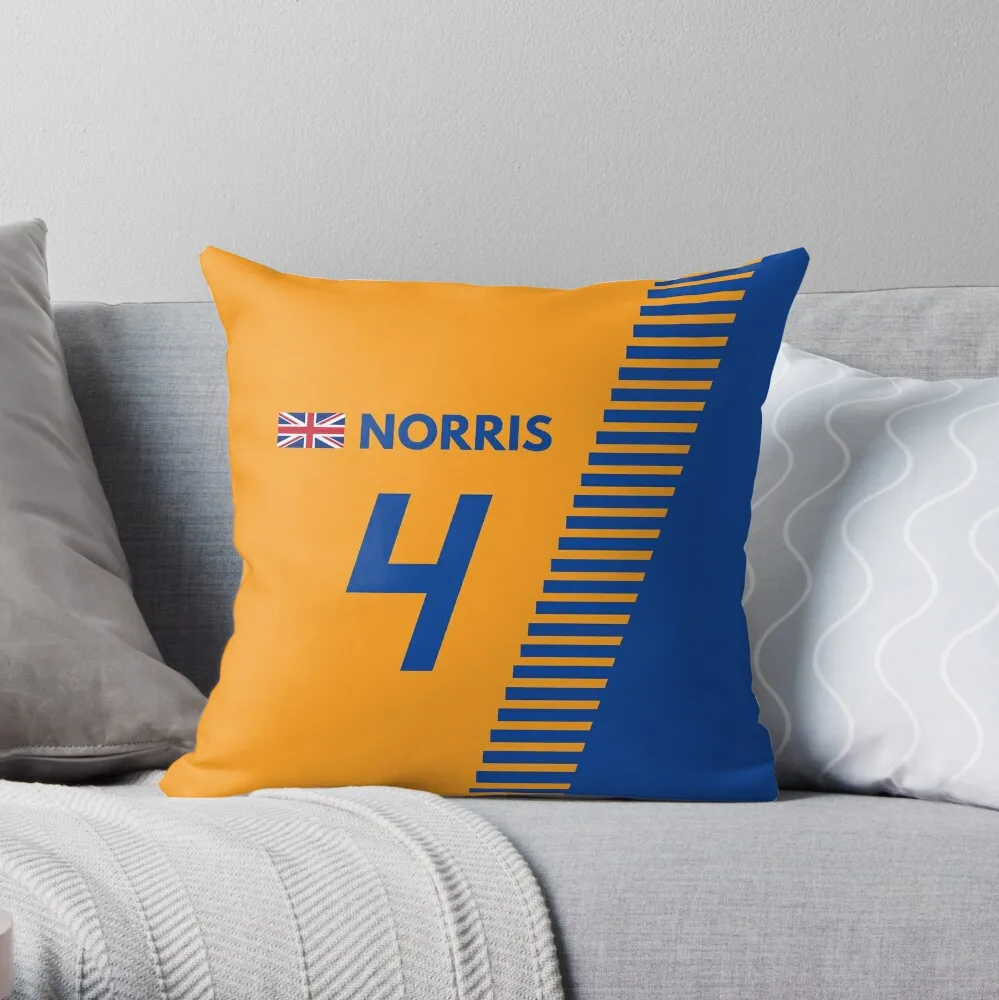 F1 2020 #4 Norris Throw Pillow Navidad Throw Pillows Covers Throw ...