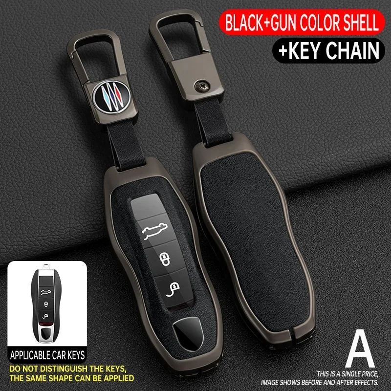 Leather-Zinc-Alloy-Car-Key-Case-for-Porsche-Cayenne-958-911-lepin-996 ...