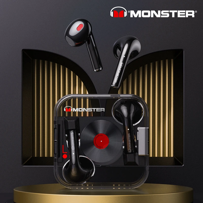 Monster-XKT01-Earphone-Wireless-Bluetooth-5-2-TWS-HiFi-Music-Earbuds ...
