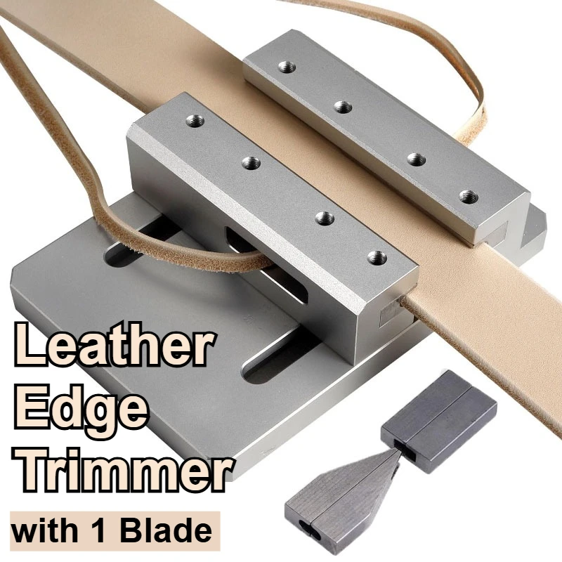 Small/Large Leather Edge Trimmer with Blade, Belt Side Edger Tool Set ...