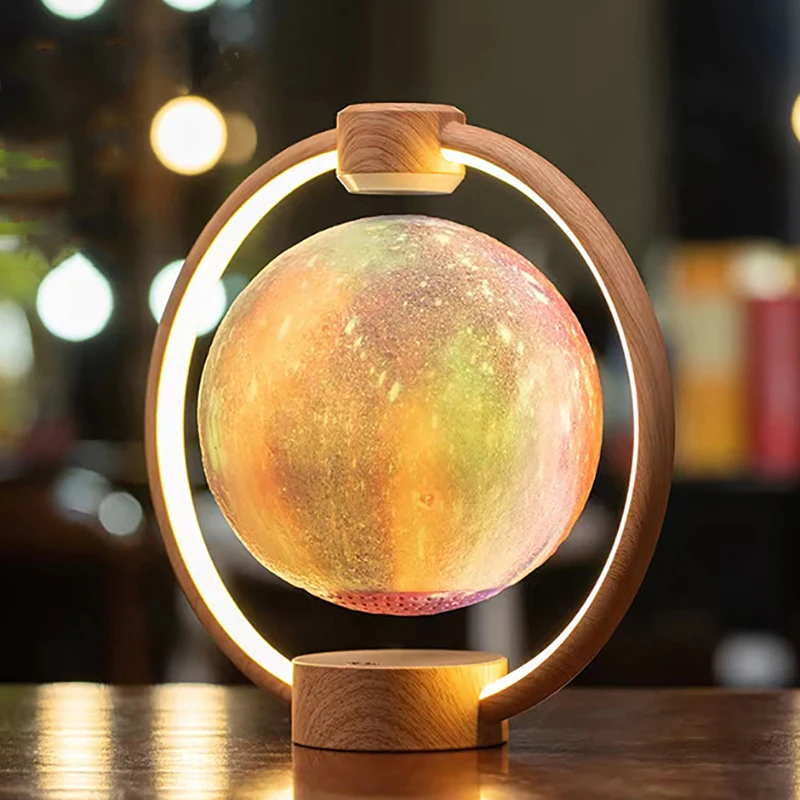 Maglev-Moon-Light-Rotatable-with-Bluetooth-Speaker-Remote-Control-DC ...