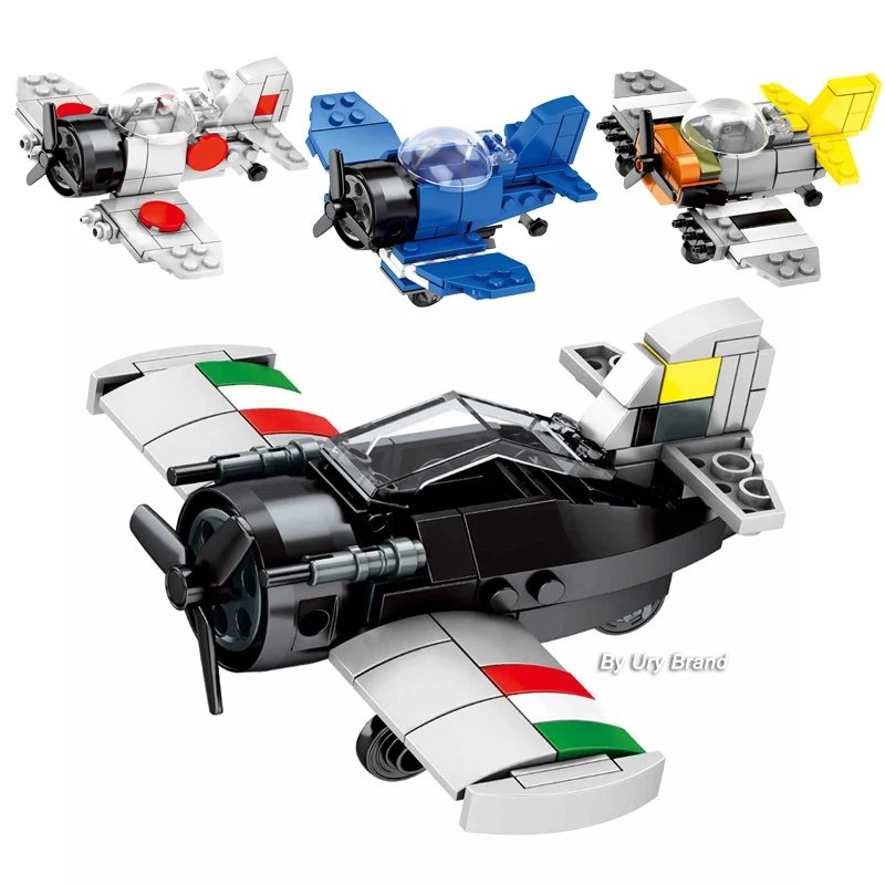 Clearing-Stocks-WW2-Retro-Military-Series-Mini-Fighter-Planes-Sets ...