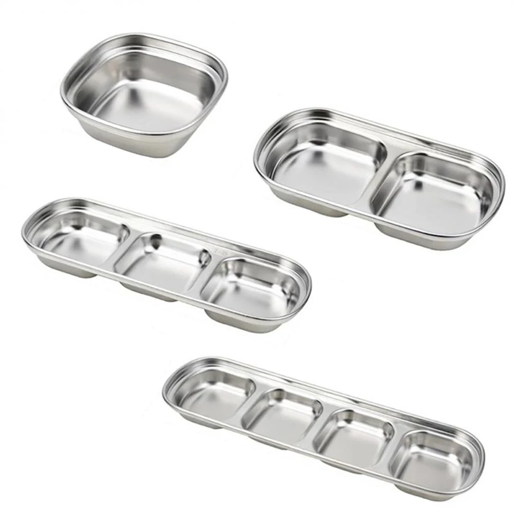 Stainless-Steel-Sauce-Dish-Spice-Plates-Gravy-Boats-Appetizer-Serving ...