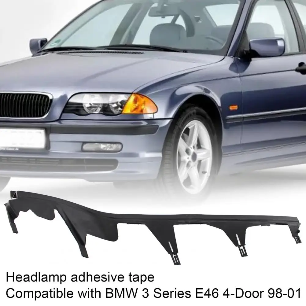 Black-L-R-Rubber-Upper-Headlight-Lamp-Cover-Strip-Trim-63128384486 ...