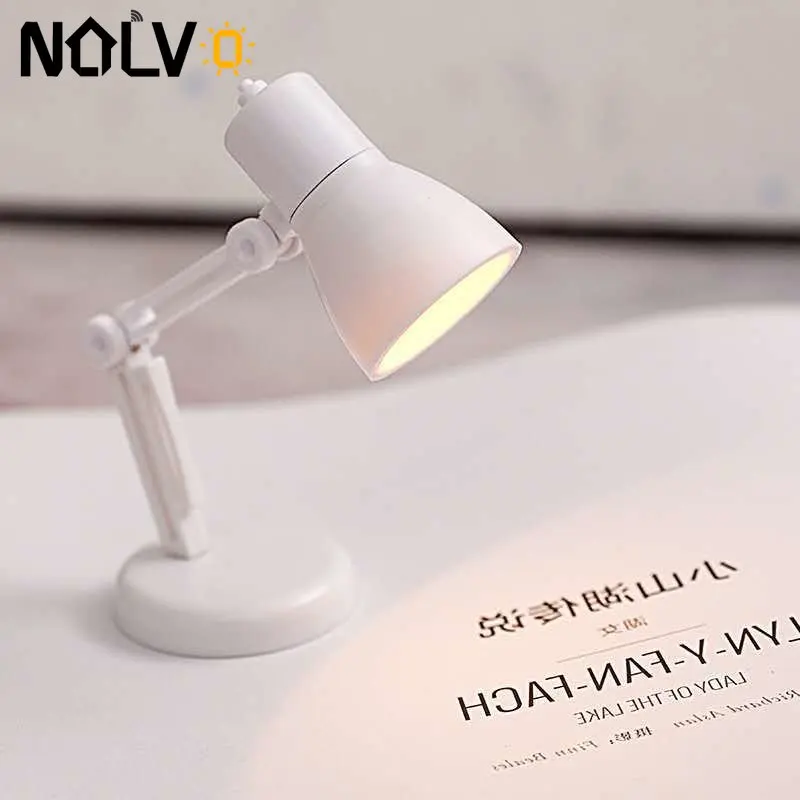 Mini-Led-Night-Light-Button-Battery-Powered-Table-Light-Foldable-Study ...