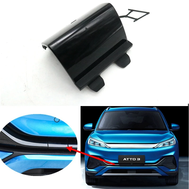 Car-Front-Bumper-Tow-Hook-Cover-Trailer-cap-For-BYD-Atto-3-Yuan-Plus ...