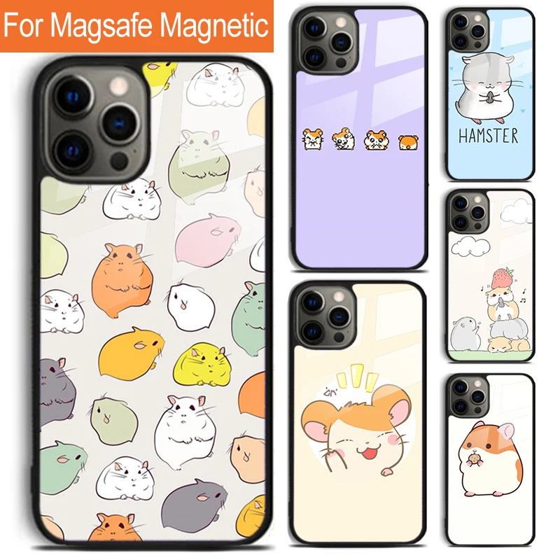 Cartoon-Hamster-Phone-Case-For-iPhone-15-14-13-12-11-Pro-Max-Plus ...