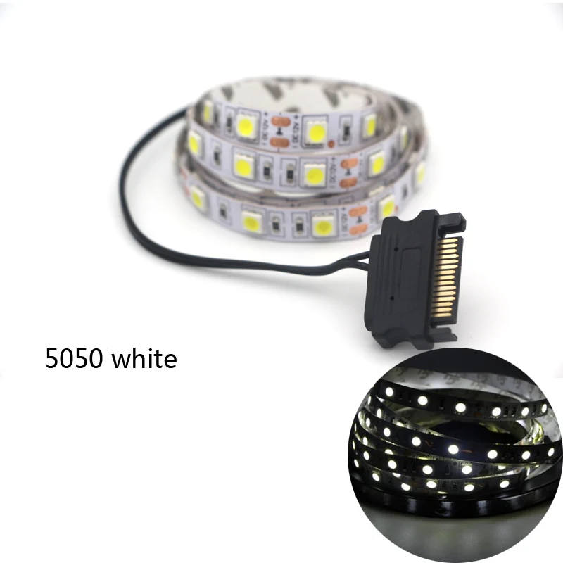 12V SATA Interface PC Case LED Strip lamp Computer Light Bar for 12V ...