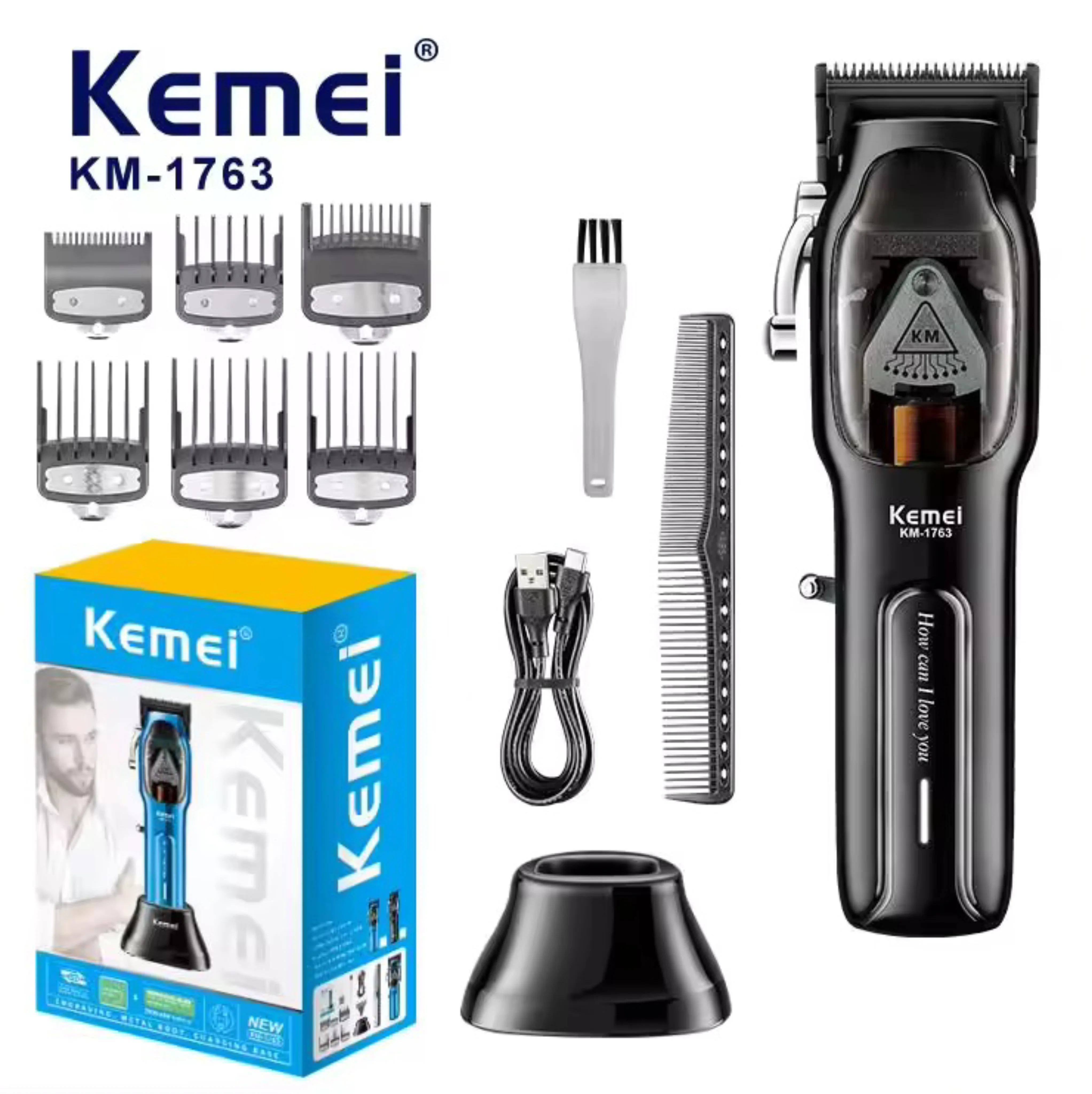 Kemei-cortadora-de-pelo-el-ctrica-para-peluquero-m-quina-de-cortar-cabello-profesional ...