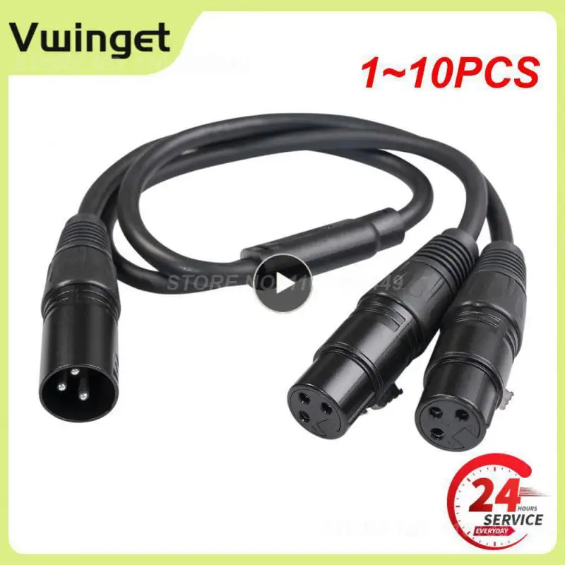 1-10PCS-1m-2m-5m-10m-3-Pin-Signal-Connection-DMX-Cable-For-LED-Par ...