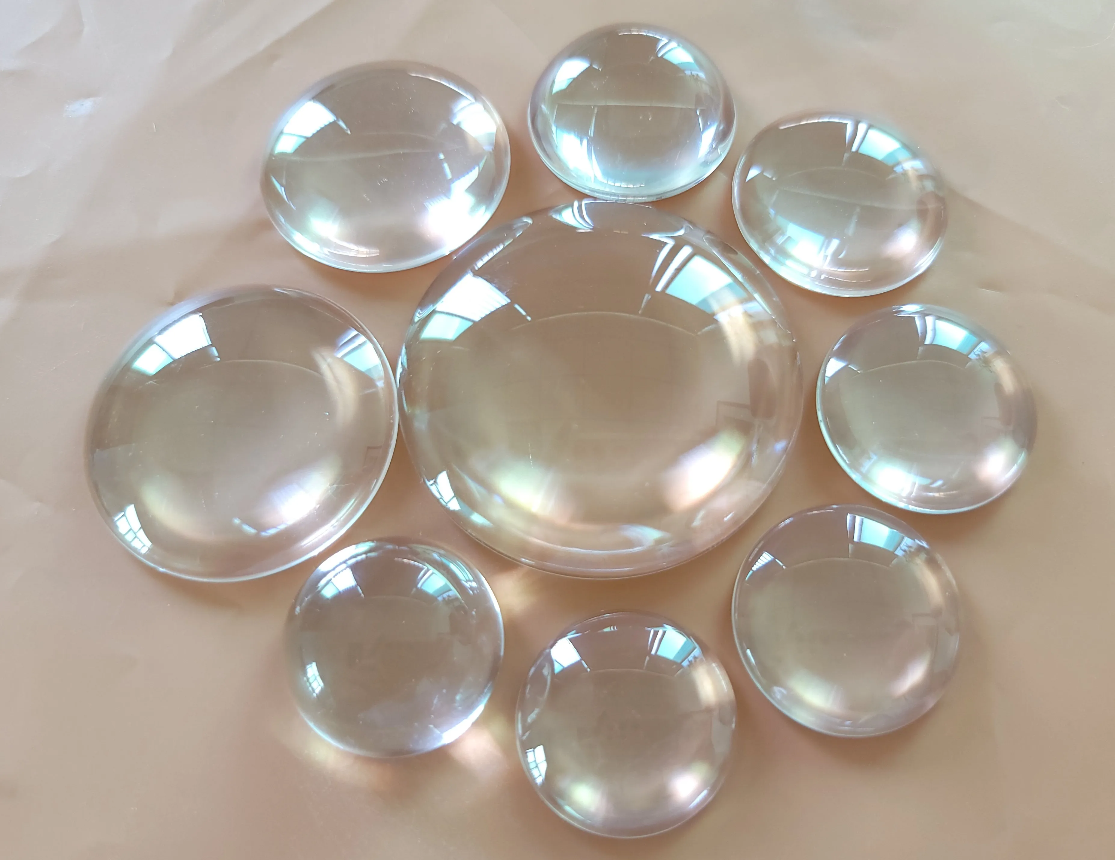Glass lens Diameter 25MM 27MM 28MM 30MM 35MM 40MM Plano convex optical ...