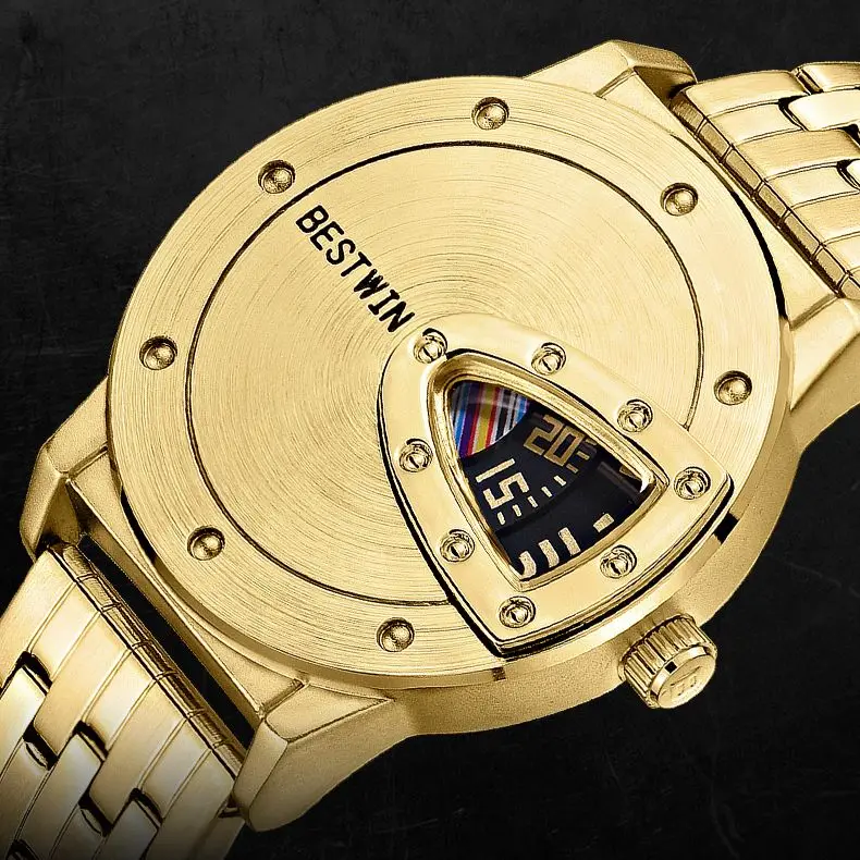 New-Men-Watches-Sports-Creative-Design-Dial-Stainless-Steel-Band ...