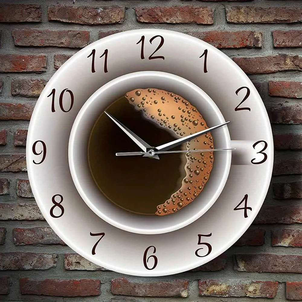 Wall-Clock-12-Inch-30cm-Coffee-Cup-Style-Wall-Clocks-Battery-Operated ...