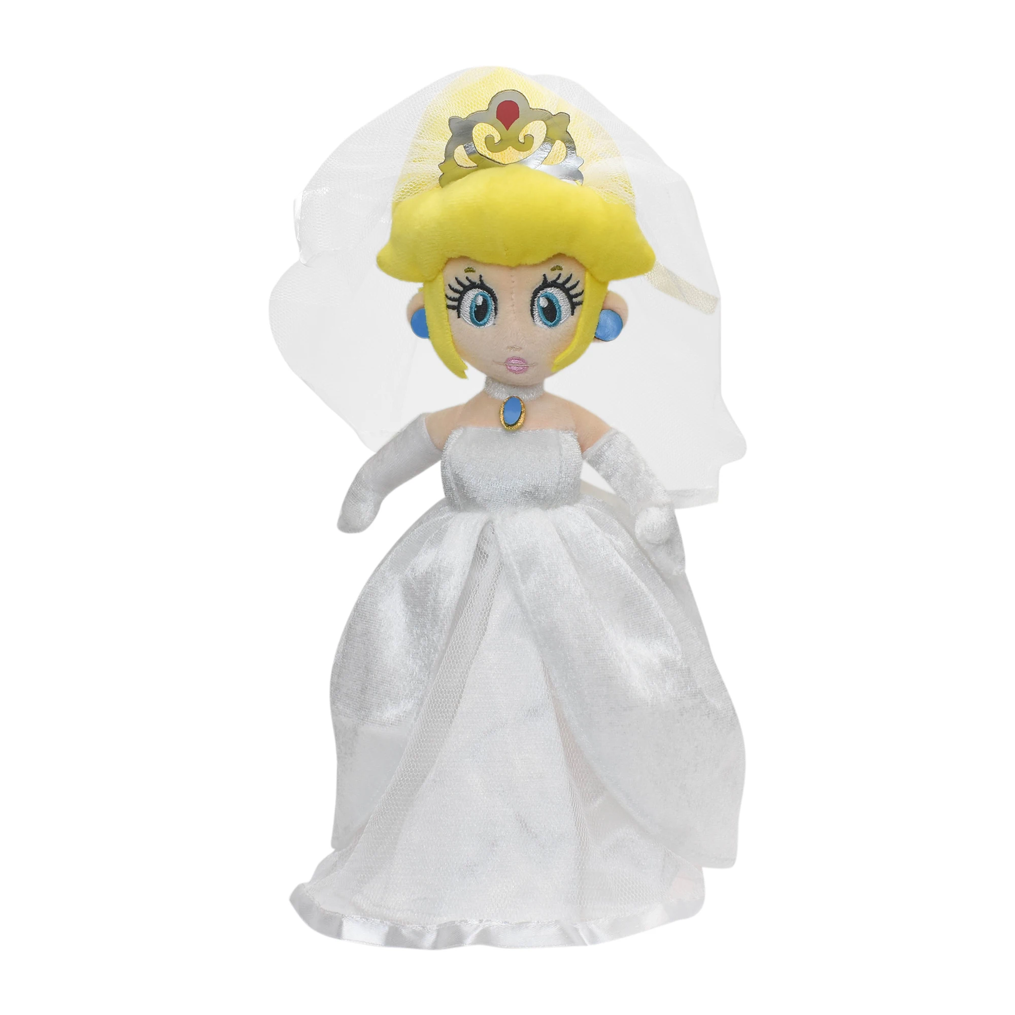 34CM-White-Mario-Princess-Peach-Plush-Toys-Cartoon-Anime-Dolls-Action ...