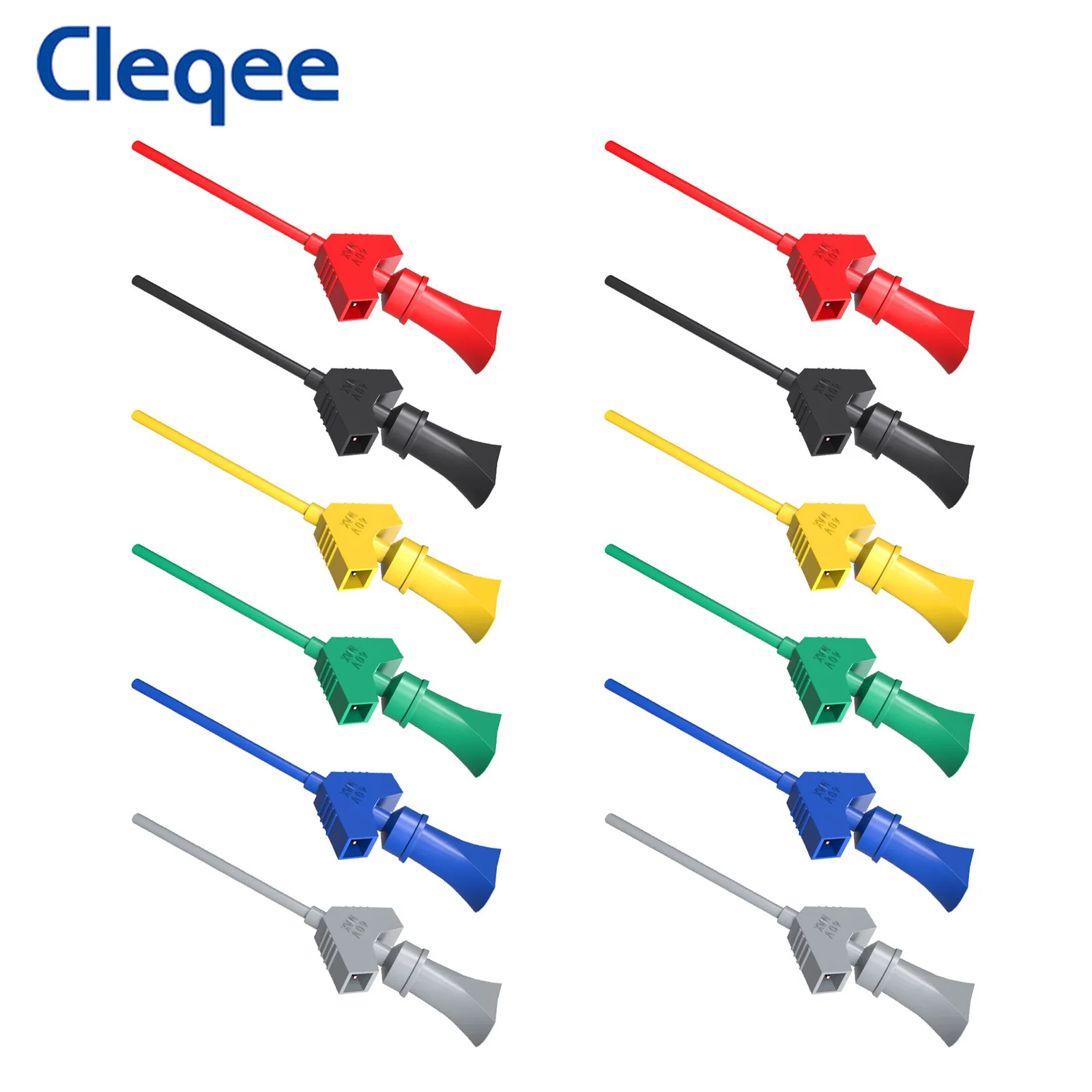Cleqee Smd Ic Test Hook Clip Mini Grabbers Dupont Jumper Cable Hooks ...