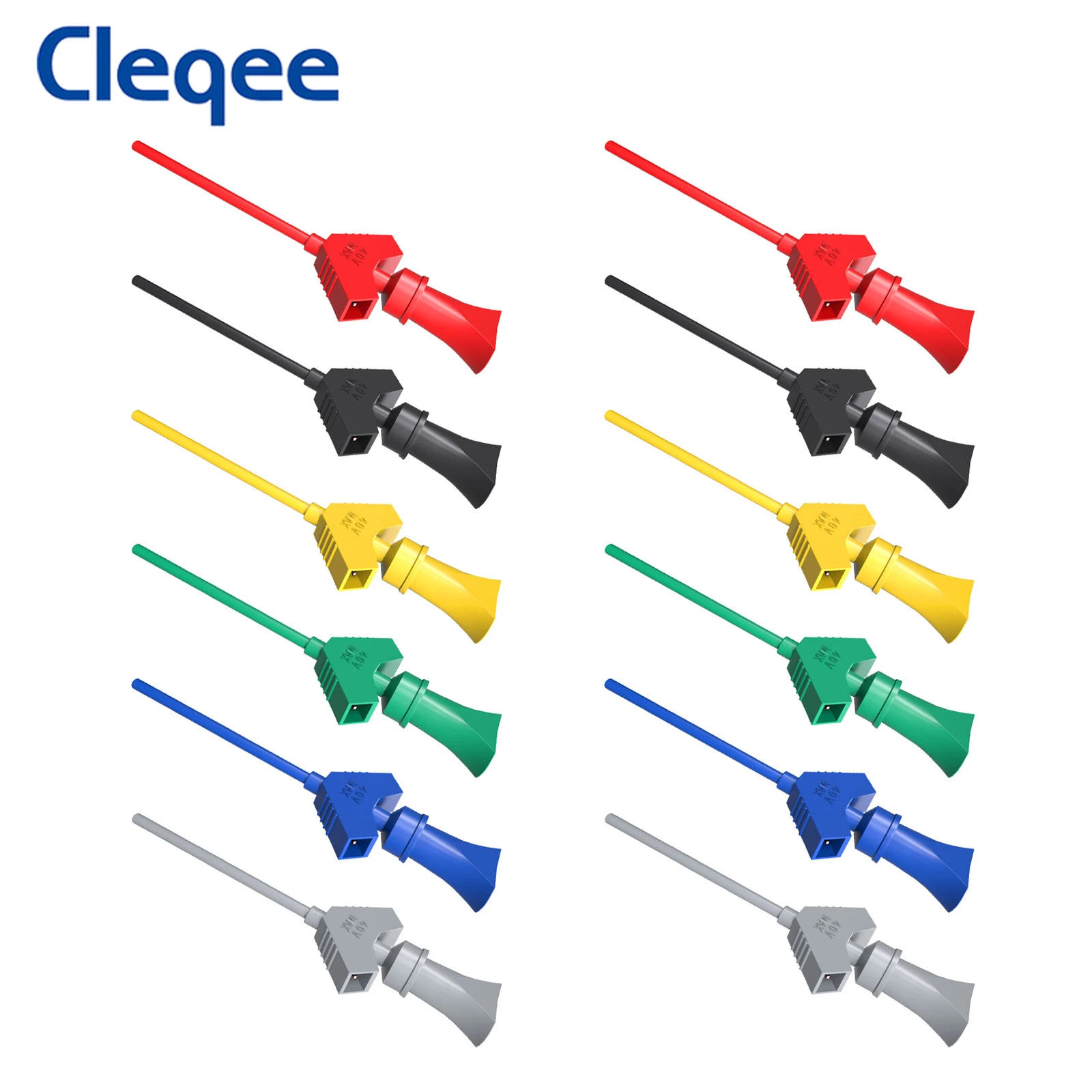 Cleqee Smd Ic Test Hook Clip Mini Grabbers Dupont Jumper Cable Hooks ...
