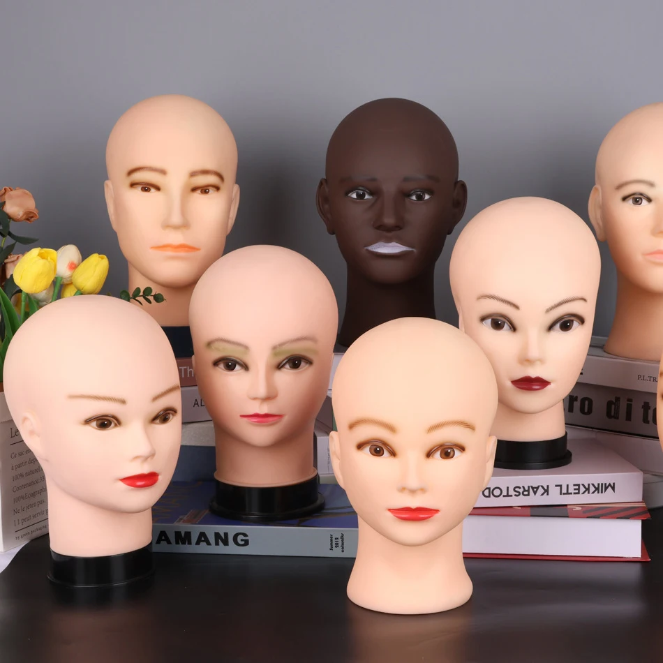 Mannequin Head With Tripod For Making Wig Hat Glasses Mask Display ...