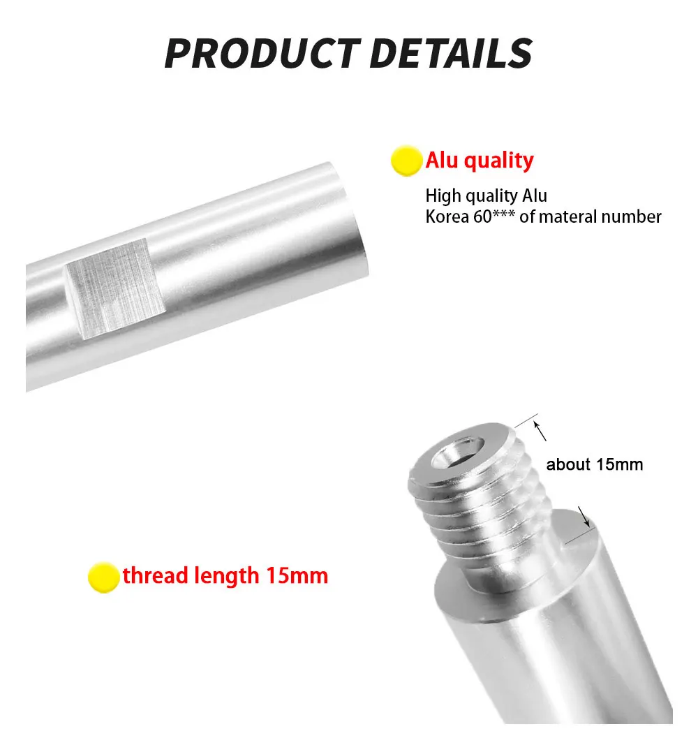 Brilliatech Extension Bar Set Aluminium Rotary Polisher Extension Shaft ...