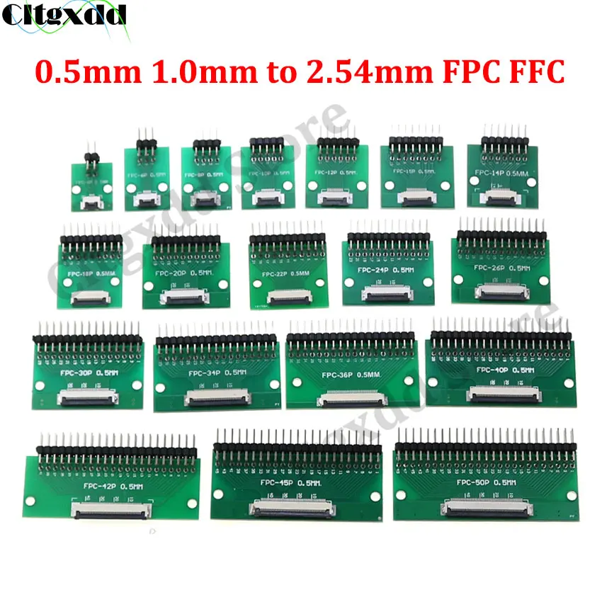 1pcs 4/6/8/10/12/14/15/16/18/20/22/24/26/30/34/36 Pin FPC/FFC Adapter ...