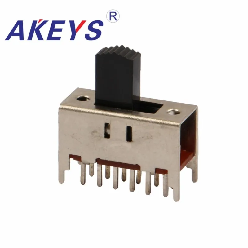 10pcs Ss-42h11 4p2t Four Pole Double Throw 2 Position Slide Switch 12 ...