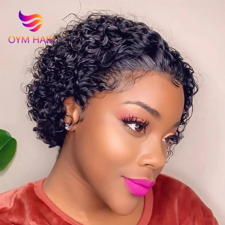 OYM-HAIR-Pixie-Cut-Wig-Short-Curly-Lace-Front-Human-Hair-Wigs-for-Black ...