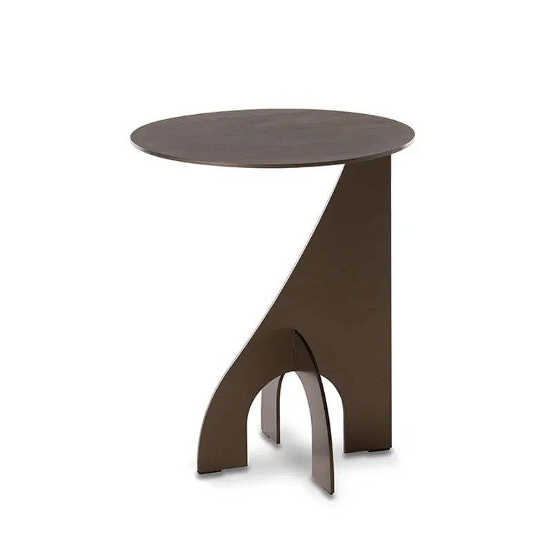 Light-luxury-stainless-steel-small-coffee-table-Irregular-metal-movable ...