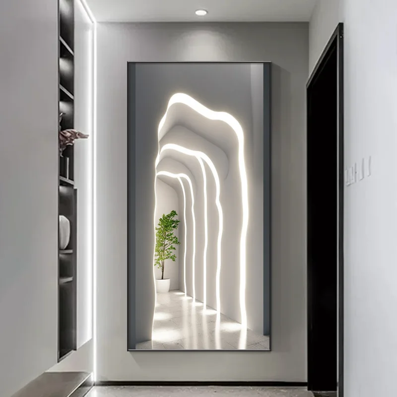 Moderne-r-umliche-Erweiterung-dekorative-Malerei-Eingang-Korridor-Geb ...