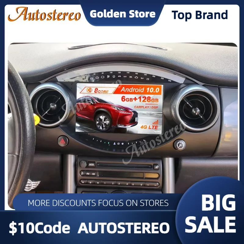 For-Mini-Cooper-R50-R53-2004-2006-Android-10-0-Car-GPS-Navigation-Touch ...