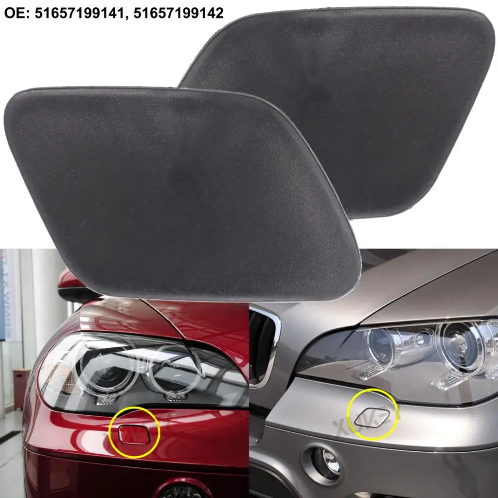 Car-Front-Bumper-Headlight-Washer-Nozzle-Jet-Spray-Cover-Unprimed-Right ...