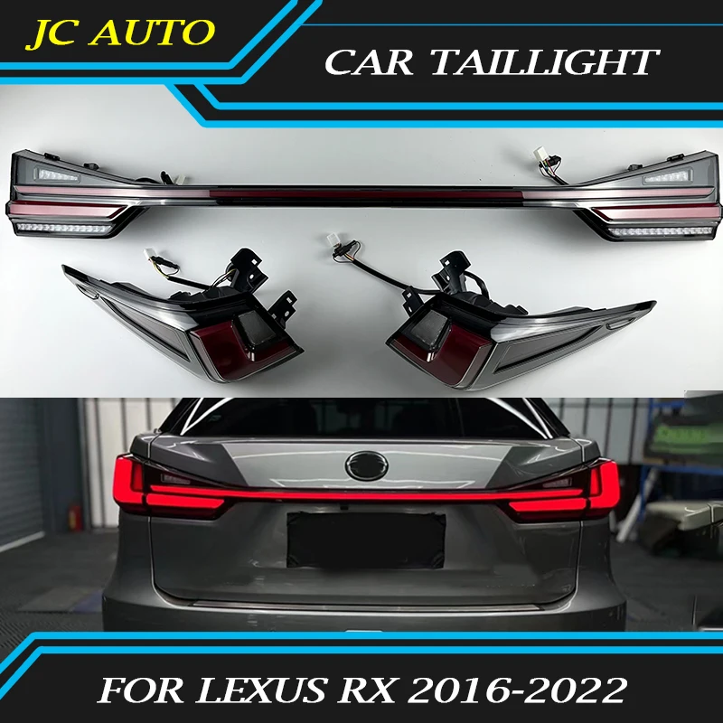Car-taillight-fit-for-Lexus-RX-2016-2022-RX-300-350-Led-rear-Through ...