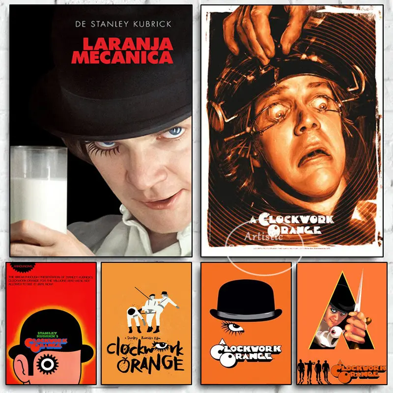 A-Clockwork-Orange-Posters-Classic-Movie-By-Stanley-Kubrick-Art-Canvas ...
