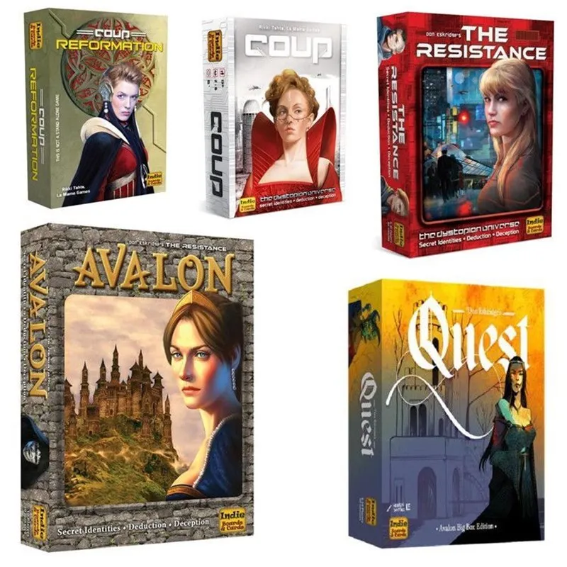New Board game Resistance Avalon Family Interactive Full English Board Game Card Children's ...