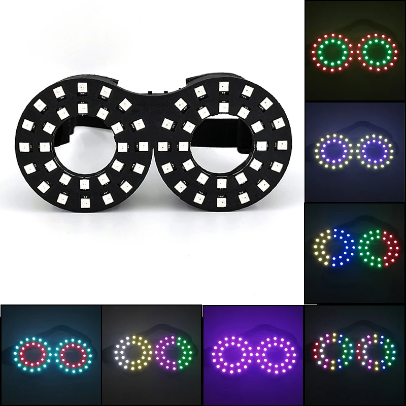 Christmas-Colorful-Luminous-LED-Glasses-Funny-Glowing-Glasses-Novelty ...