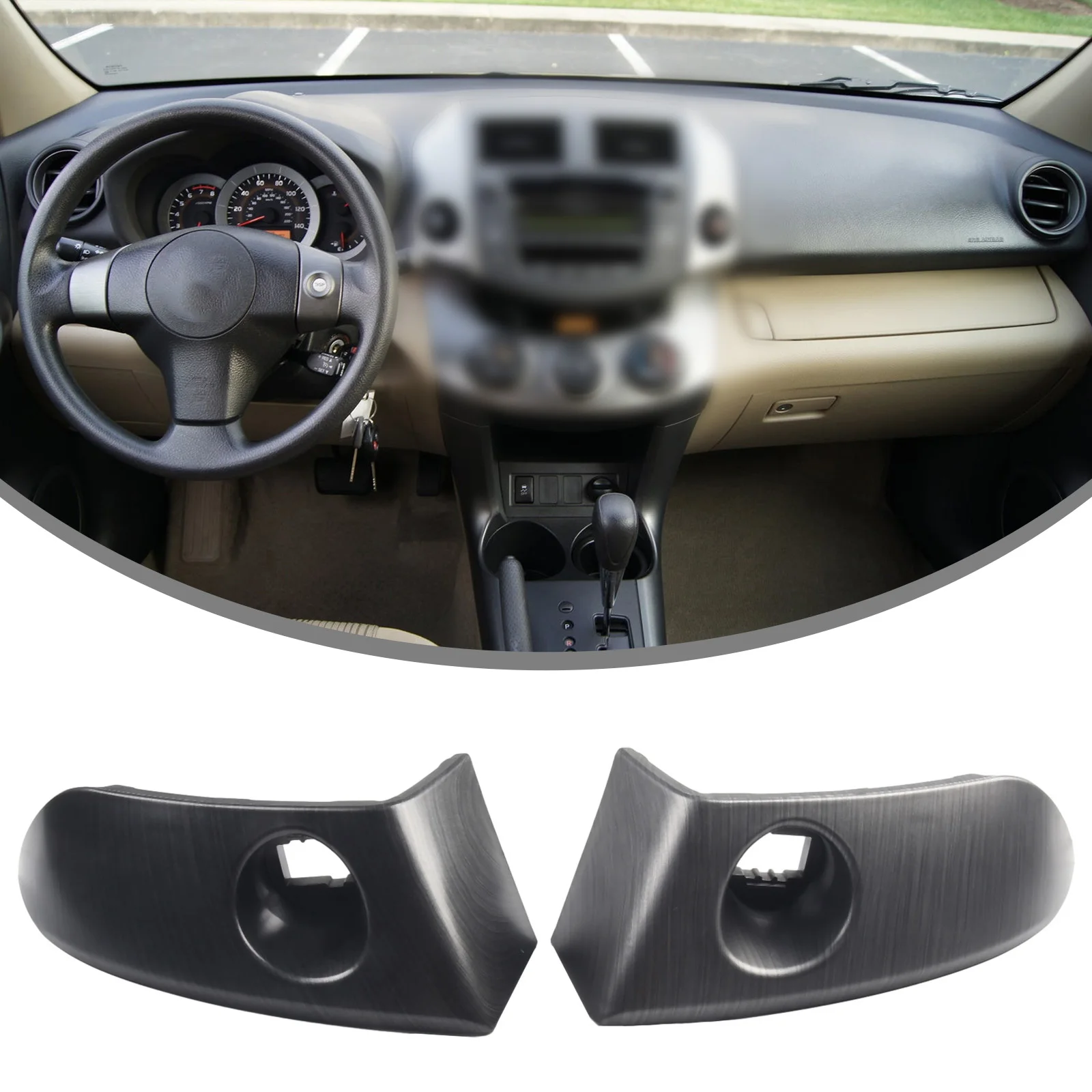 2pcs-Pair-Center-Instrument-Cluster-Finish-Panel-Trim-For-Toyota-For ...