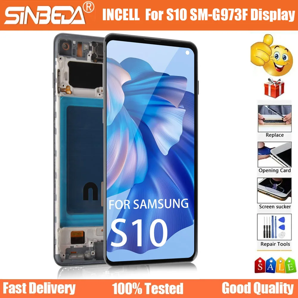 INCELL-S10-screen-Replacement-For-samsung-s10-display-LCD-G973F-G973 ...