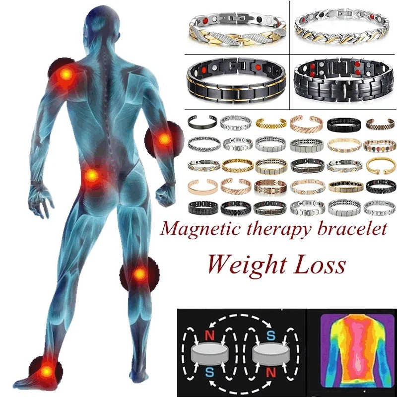 New-Women-Men-Health-Care-Germanium-Magnetic-Bracelet-Arthritis-And ...