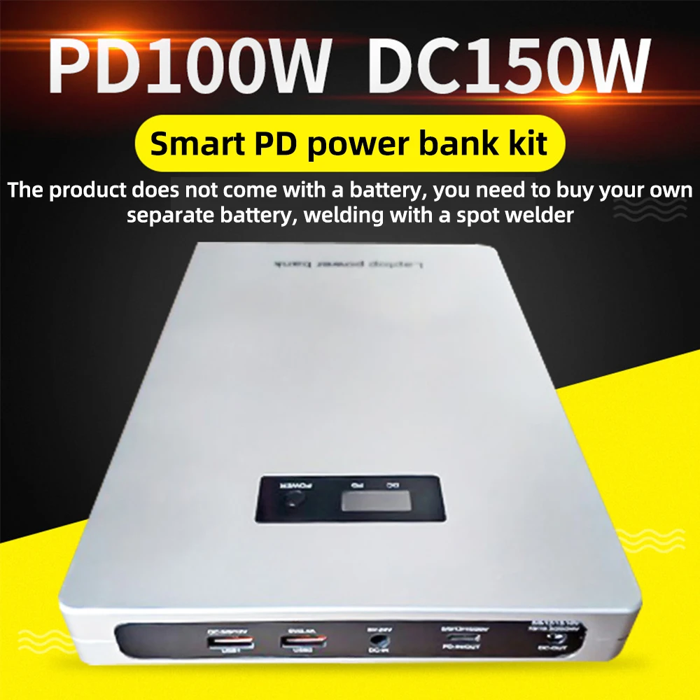 Two-way PD100W DC150W 18650Battery Welding No Battery 72000mah QC AFC ...
