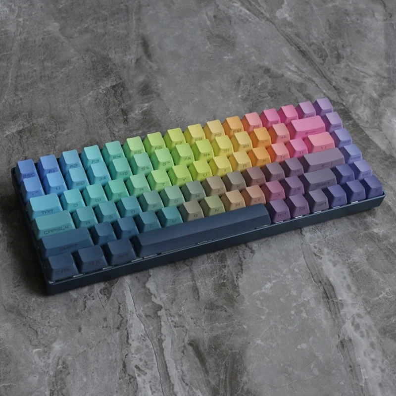 1 Set GMK Aurora Keycaps PBT Dye Subbed Side Backlit Key Caps OEM ...